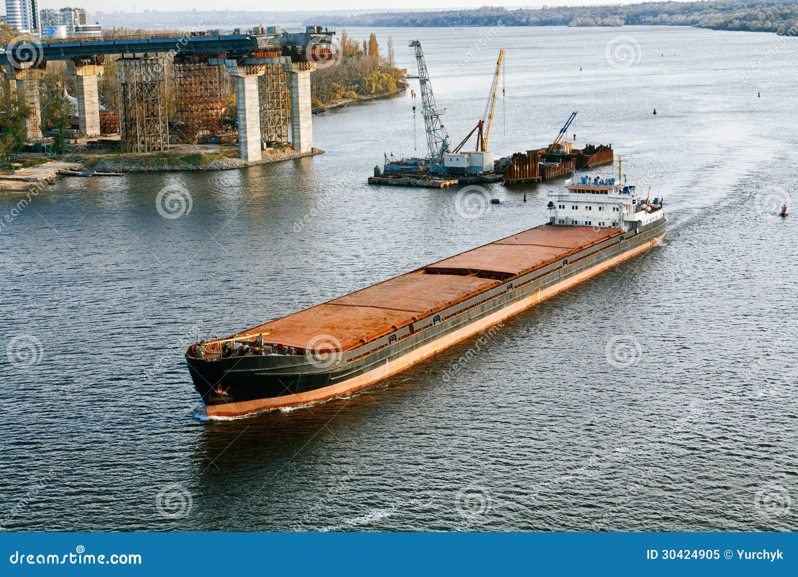 Picture of a large barge stock image. Image of nautical - 30424905