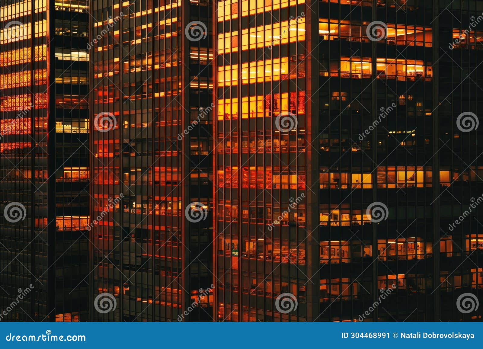 A Picture of a Large Building with Many Window,pattern Stock Image ...