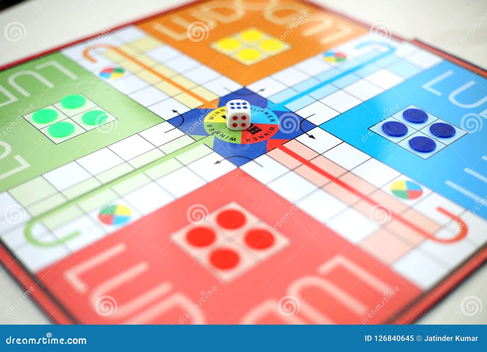 Picture of Ludo Board Family Game Stock Image - Image of closeup ...