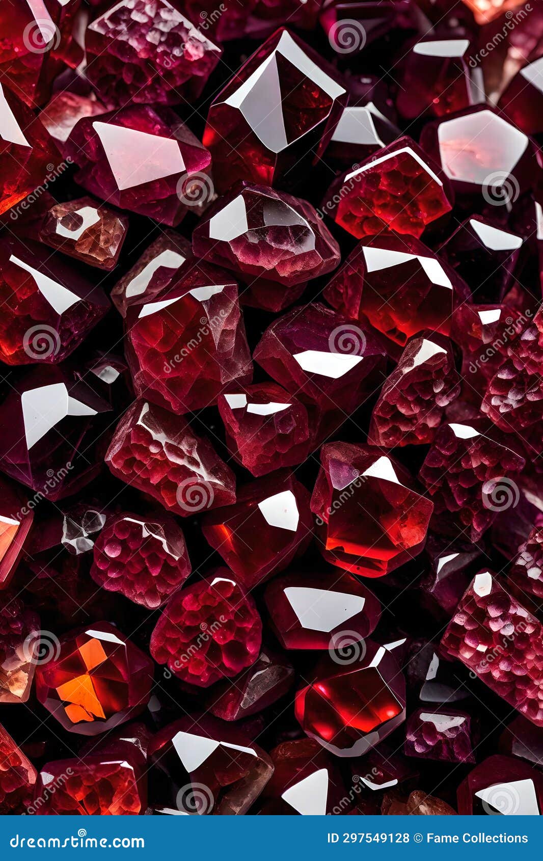 A Macro Detail Texture Background Featuring A Red Garnet (grossular ...