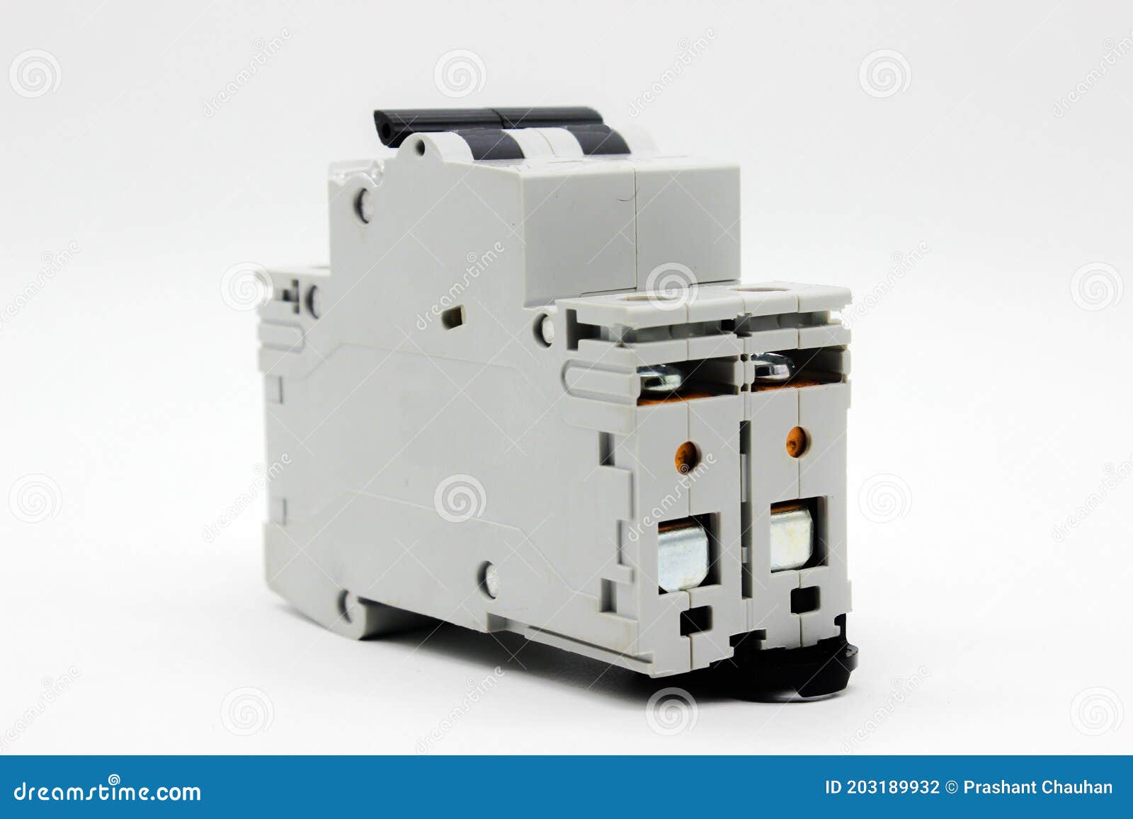 A Picture Of MCB Isolated On White Background Royalty-Free Stock Image ...