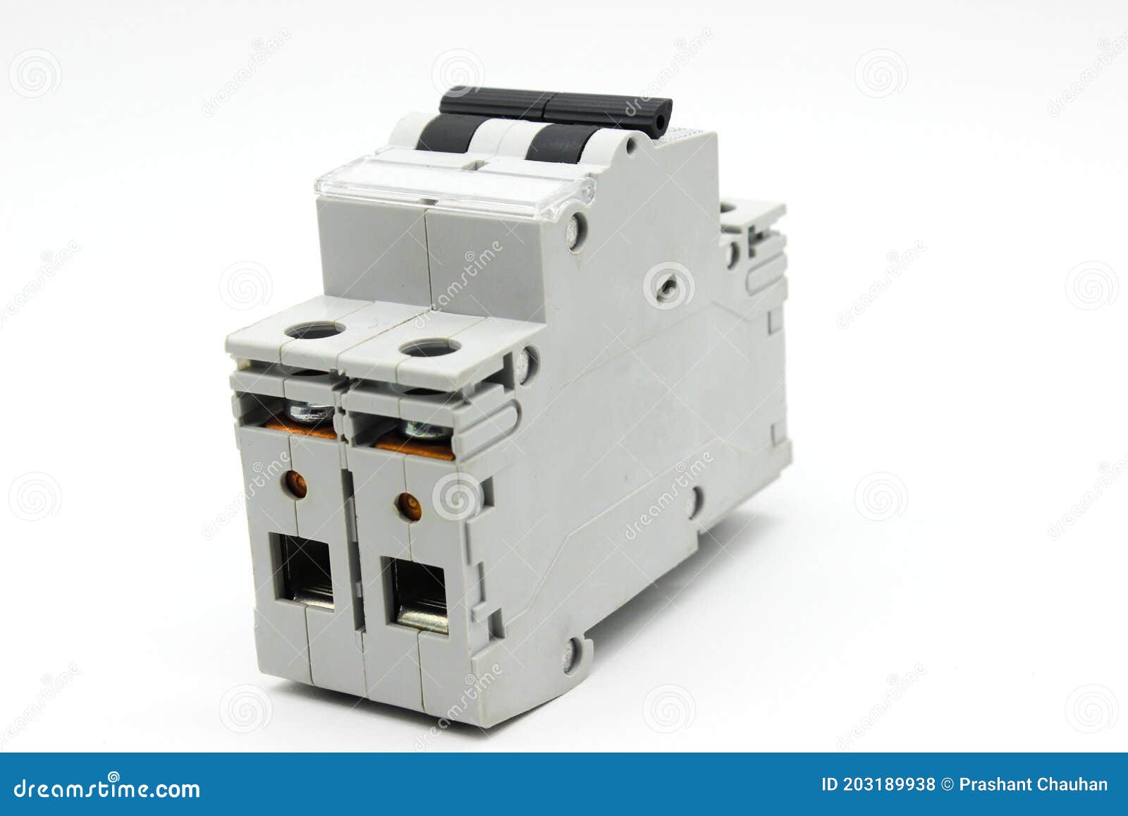 A Picture Of MCB Isolated On White Background Royalty-Free Stock Image ...