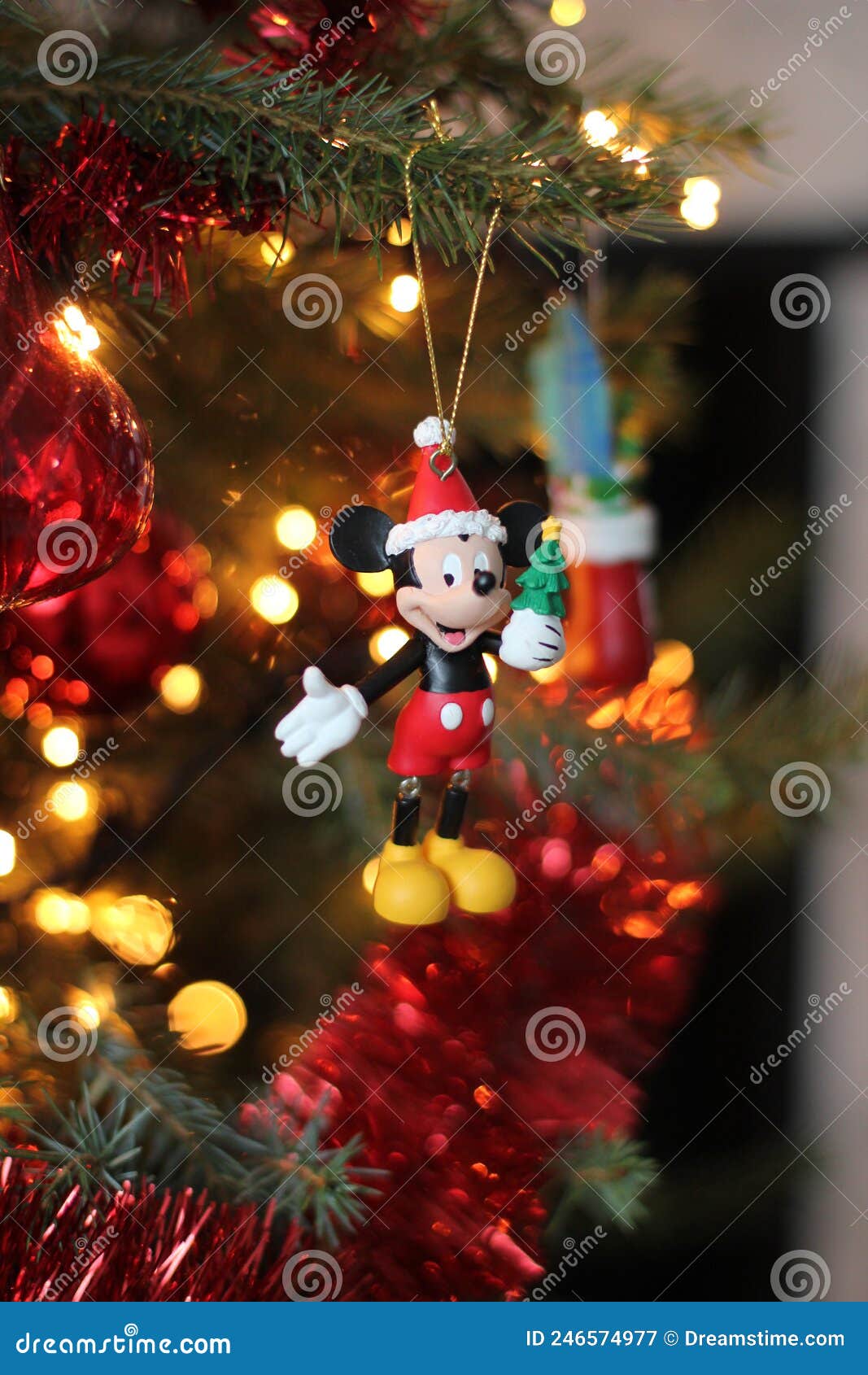 Mickey Mouse Ornament in a Christmas Tree Editorial Photography - Image ... Mickey Mouse Ornament in a Christmas Tree Editorial Photography - Image ...