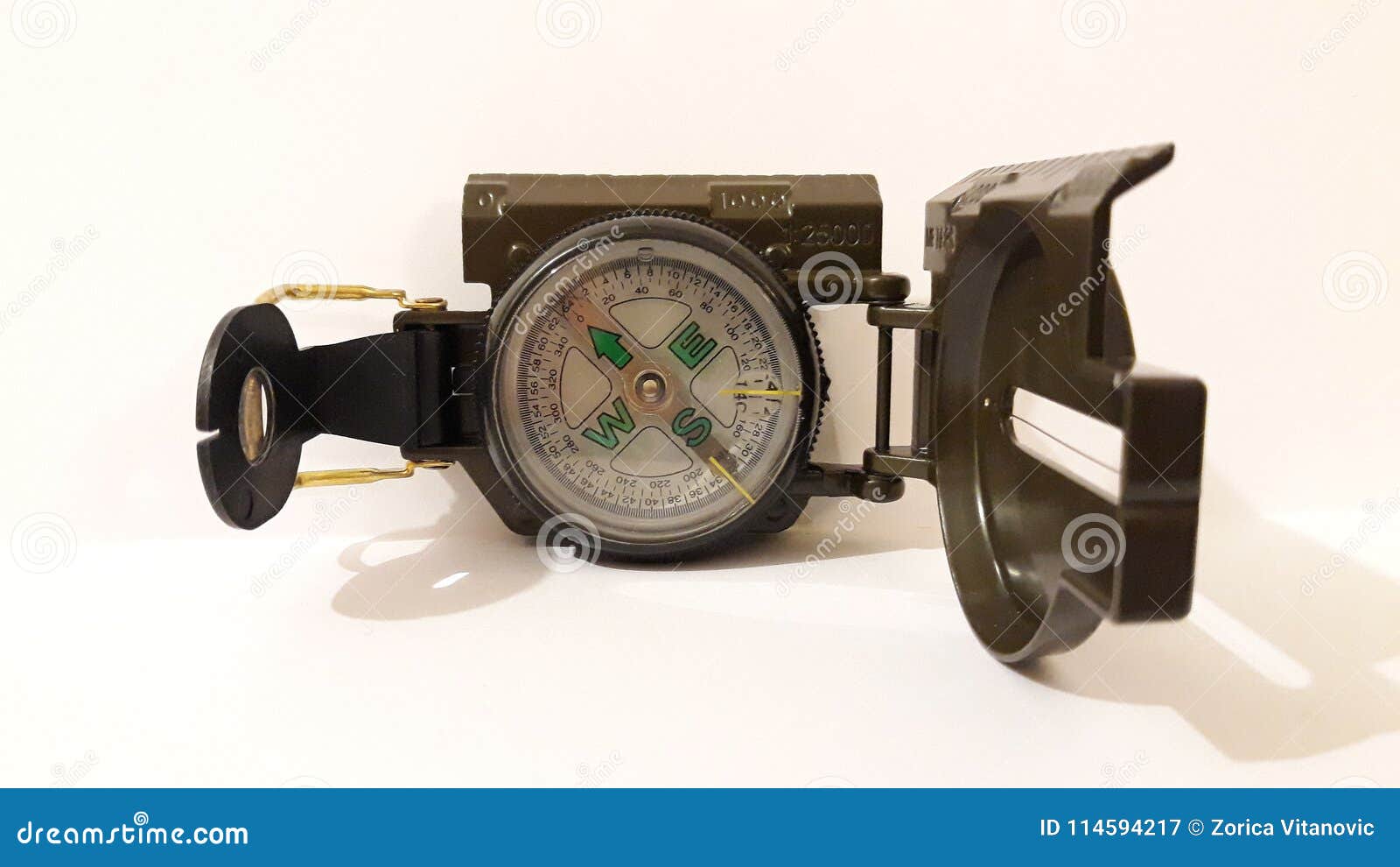 Compass stock image. Image of army, military, compass - 114594217