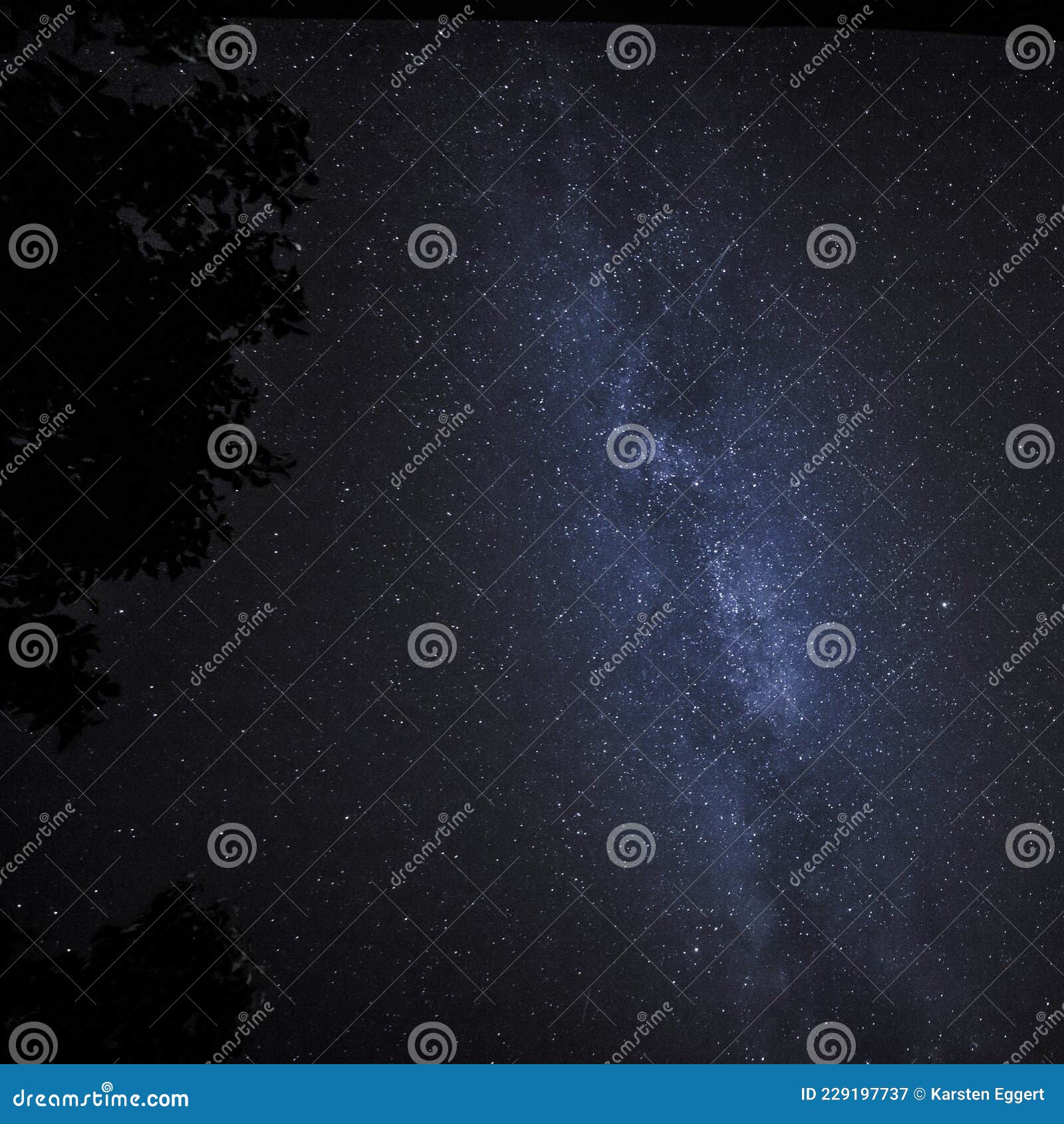 Picture of the Milky Way in the Cloudless Night Sky Stock Image - Image ...