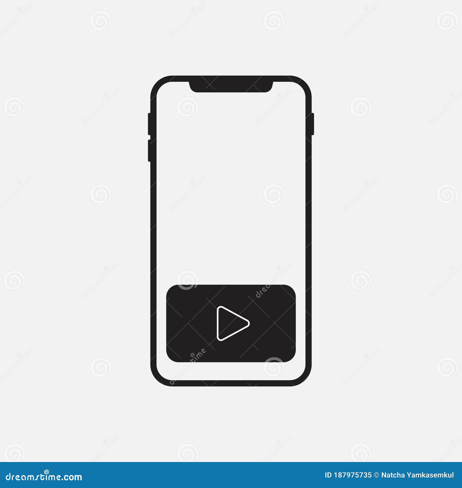 Picture-in-picture Mobile Icon Isolated Illustrator Vector. Stock ...