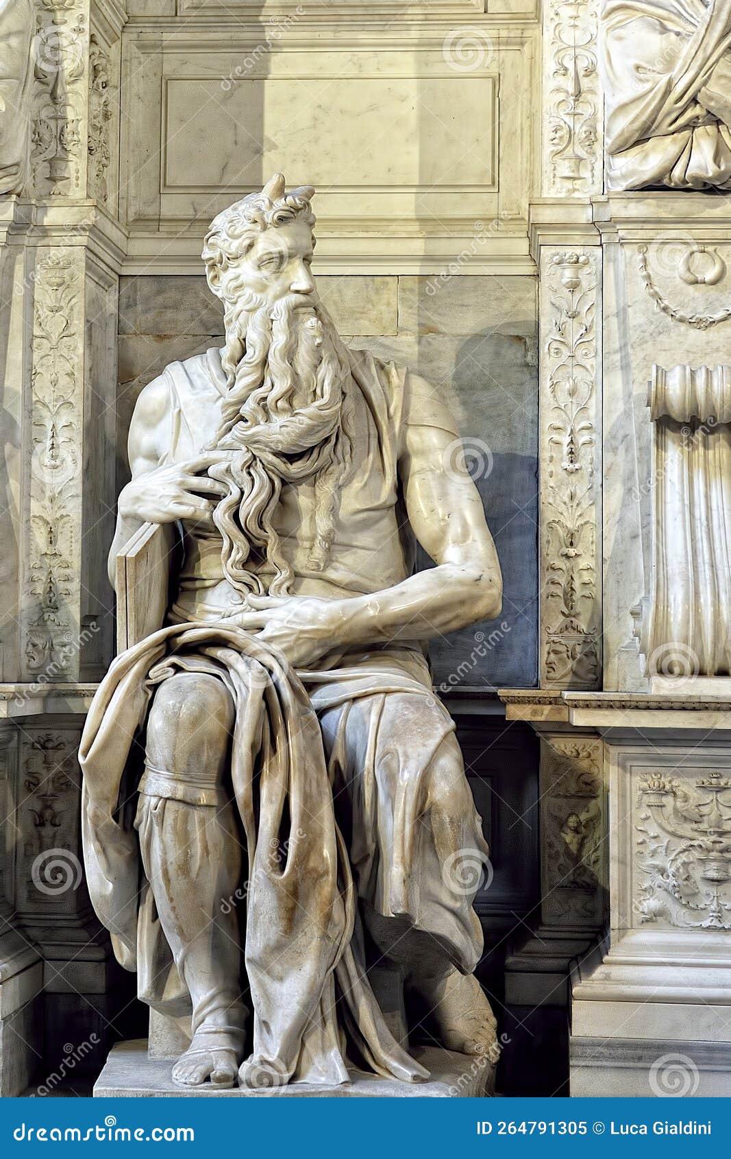 A picture of Moses statue stock image. Image of people - 264791305
