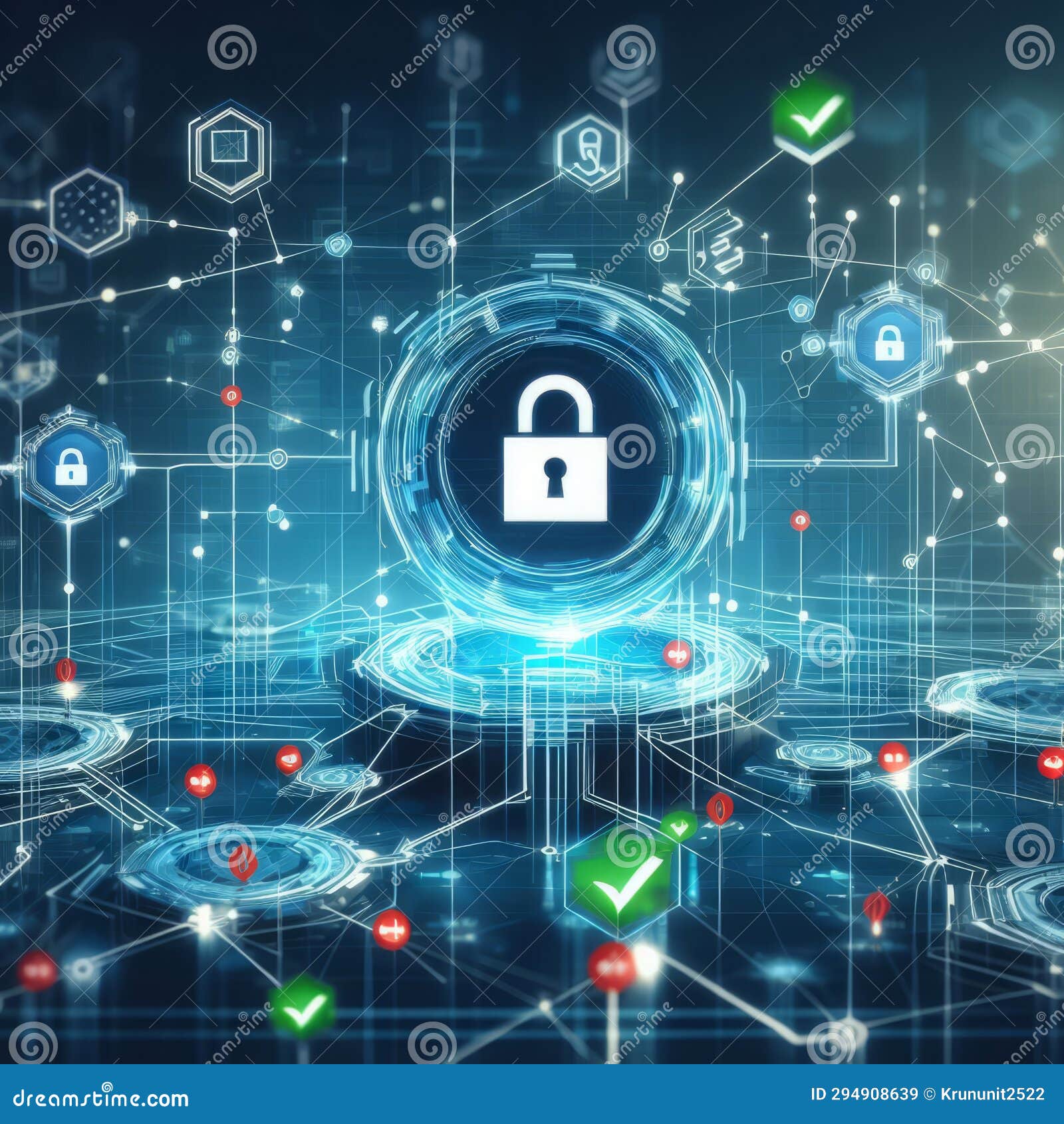 Network Security System Computer, Network Internet Safety Stock ...