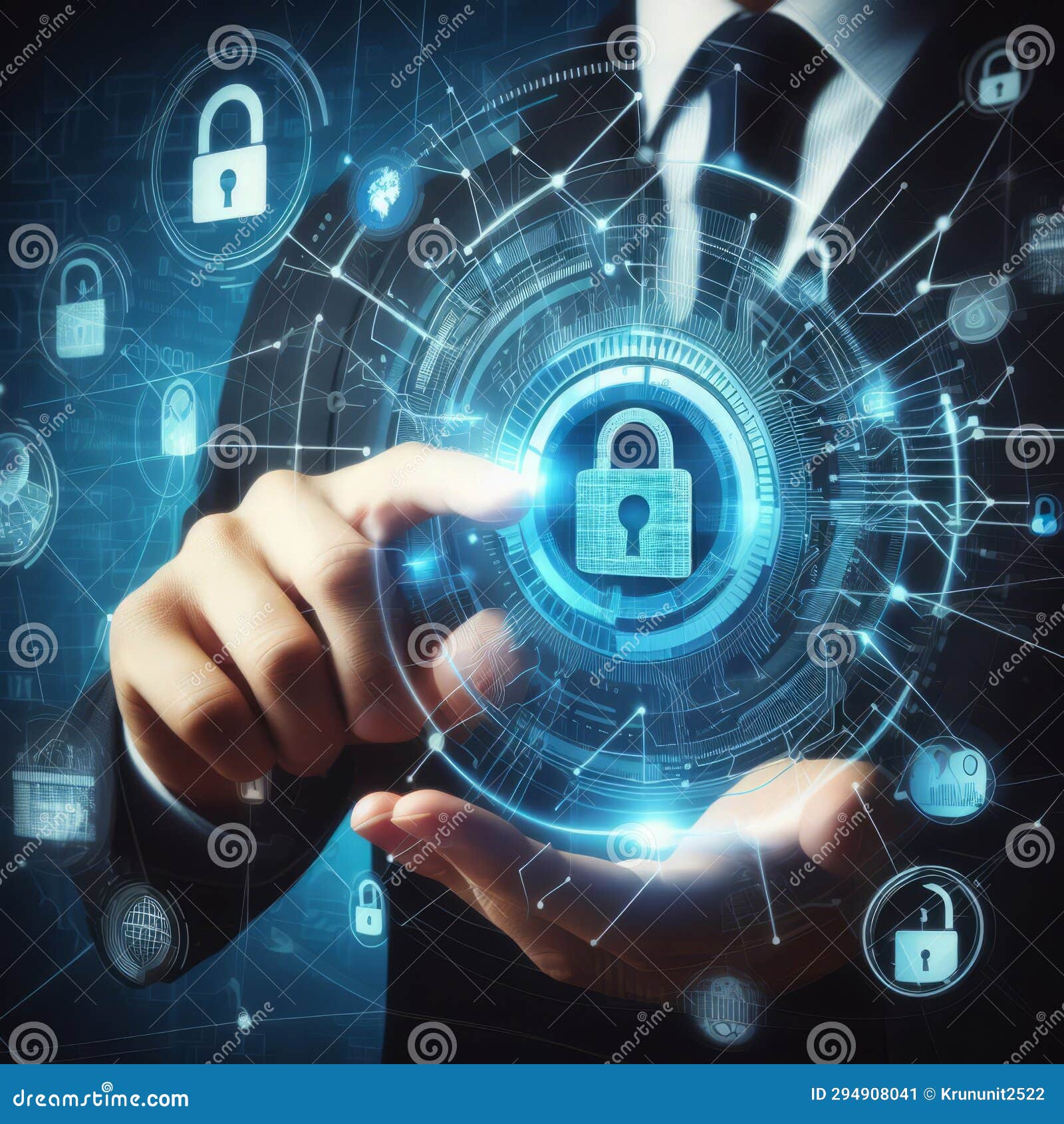 Network Security System Computer, Network Internet Safety Stock ...