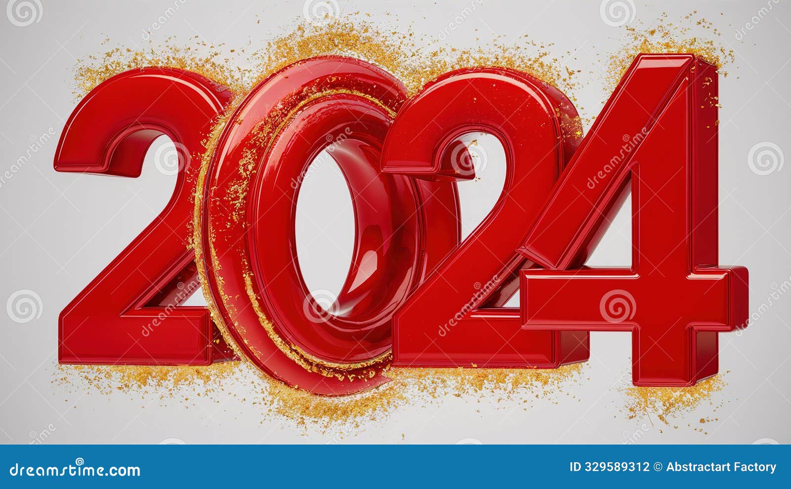 Picture of 2024 in Numbers on Different Coloured Background. Generative ...