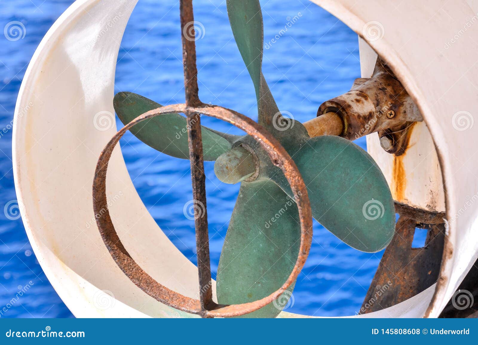 Helix Propeller stock photo. Image of propeller, water - 145808608