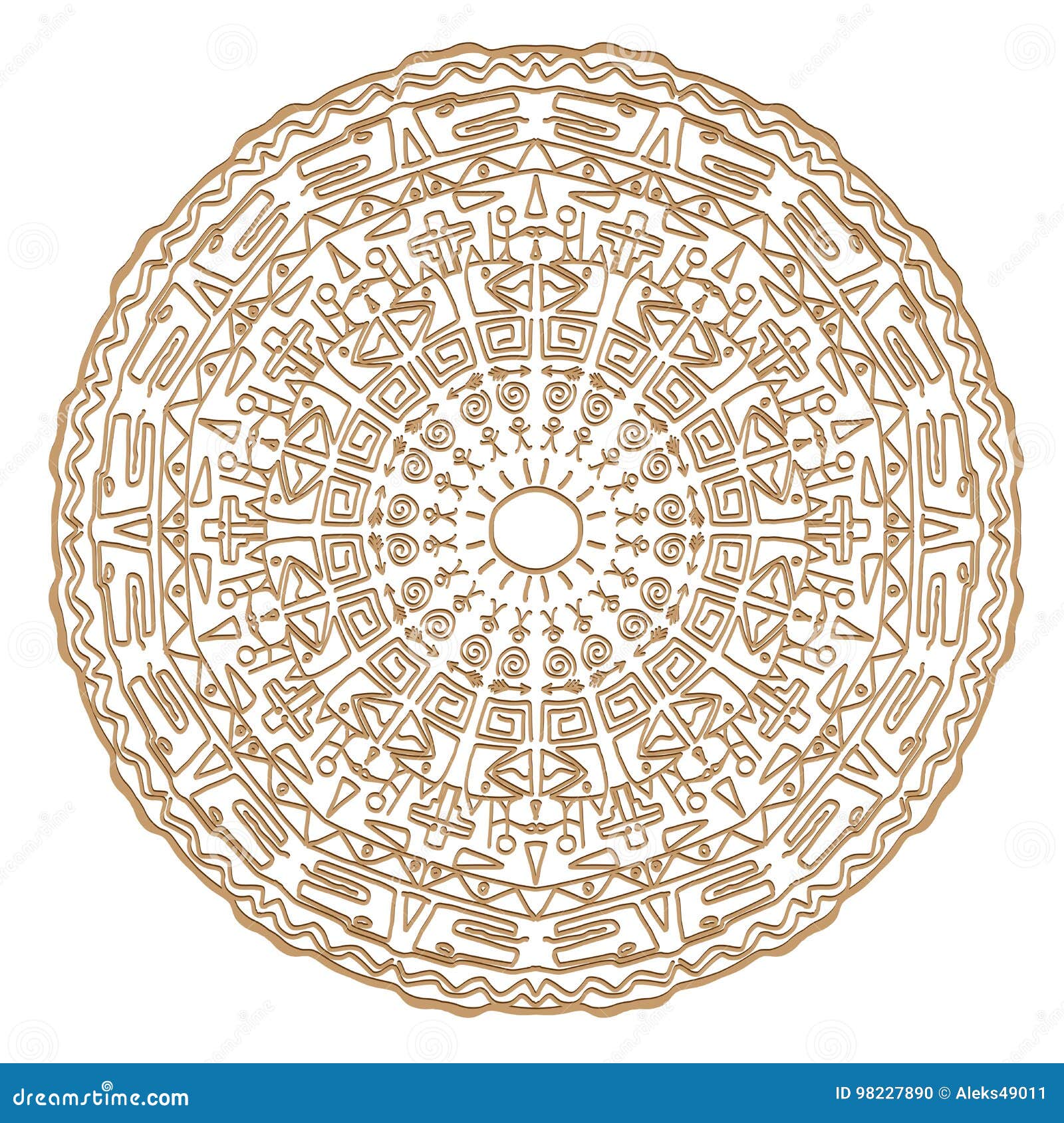 Picture of the Old Civilization Stock Vector - Illustration of tribal ...