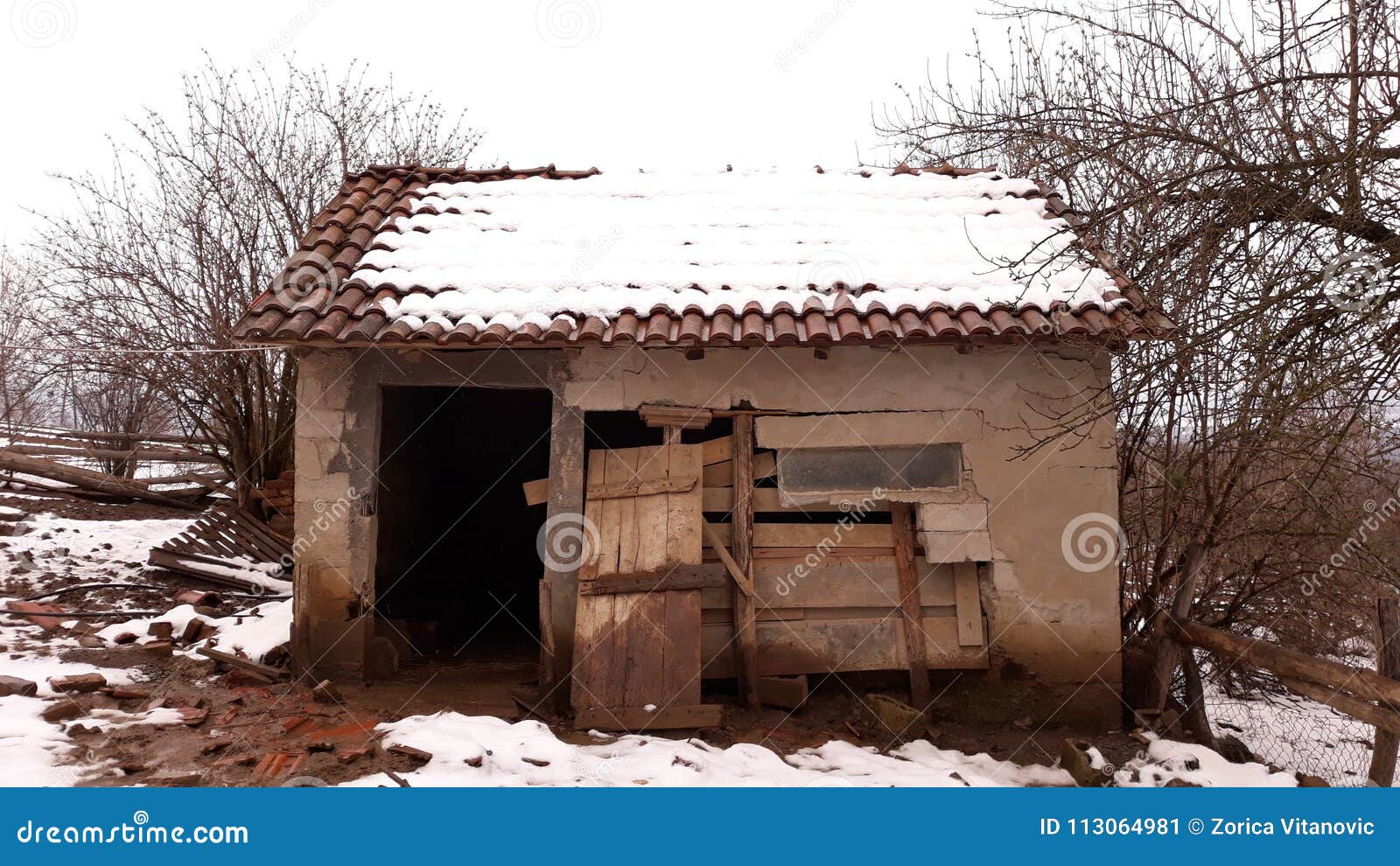 Old house rusty stock image. Image of house, winter - 113064981
