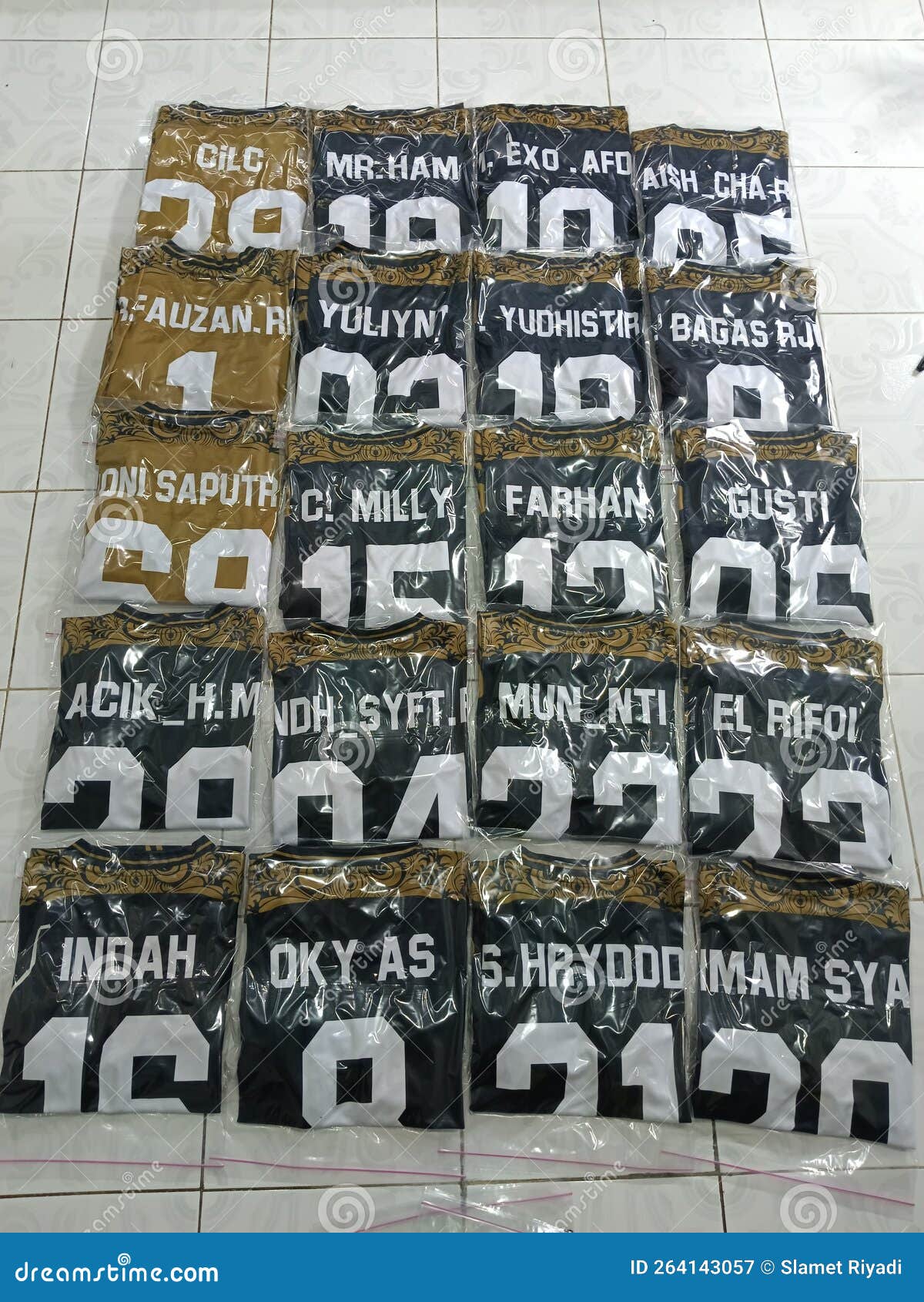 Picture packing jerseys editorial photography. Image of jerse - 264143057