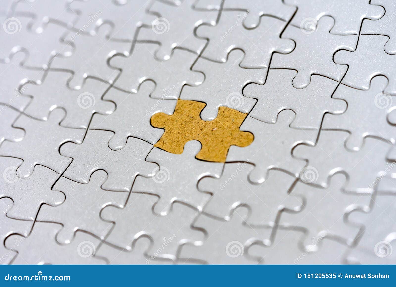 Picture of a Paper Puzzle with One Color Different from Them Stock ...