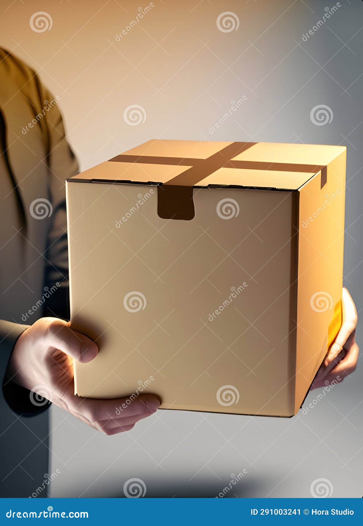 Picture of a Parcel Box Ready for Delivery Stock Illustration ...