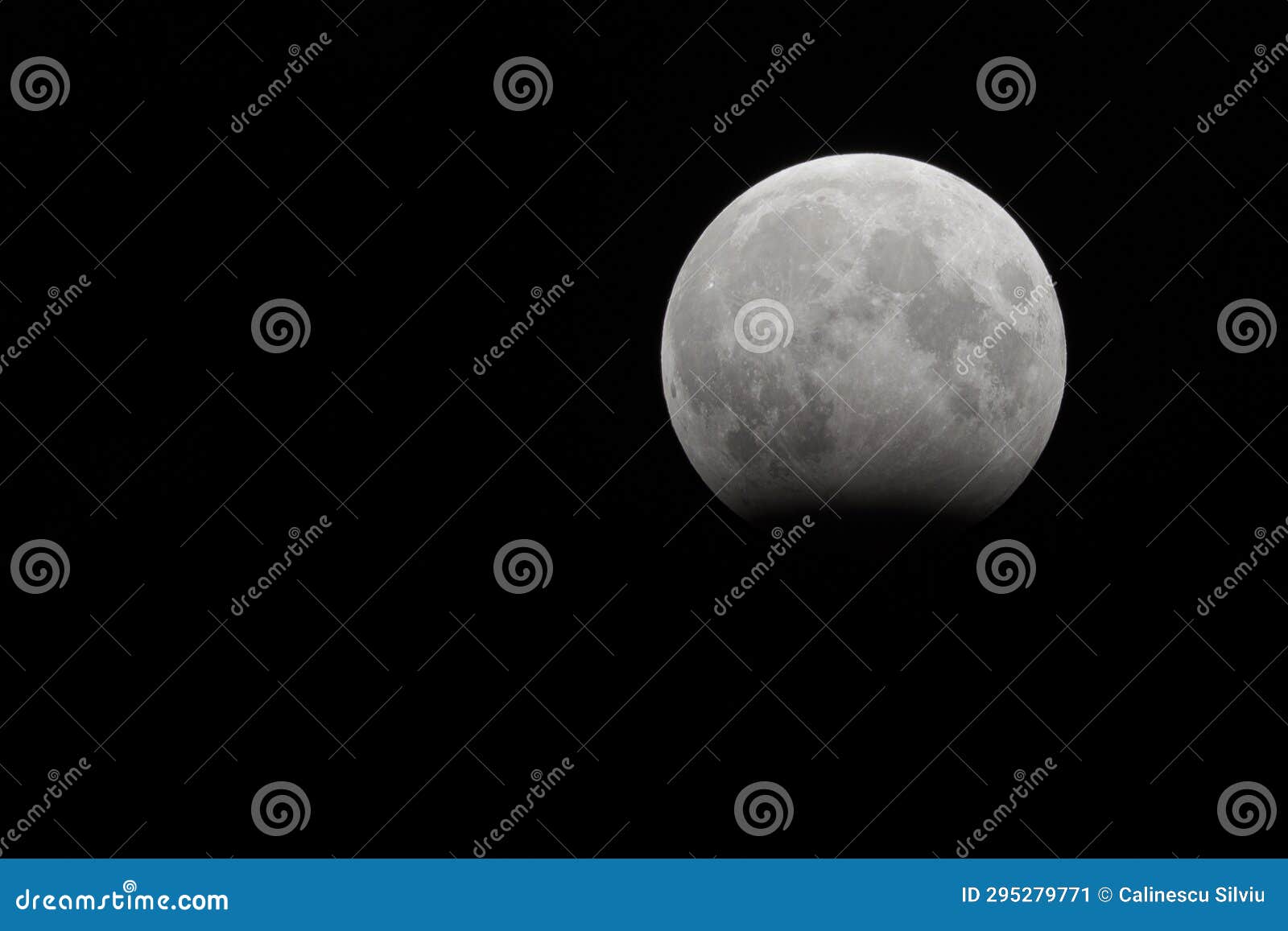 Partial Full Moon Eclipse from 28 October 2023 Stock Image - Image of ...
