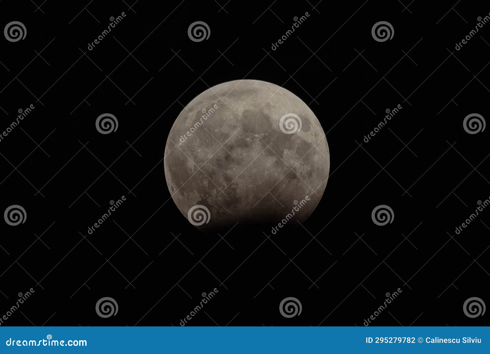 Partial Full Moon Eclipse from 28 October 2023 Stock Photo - Image of ...