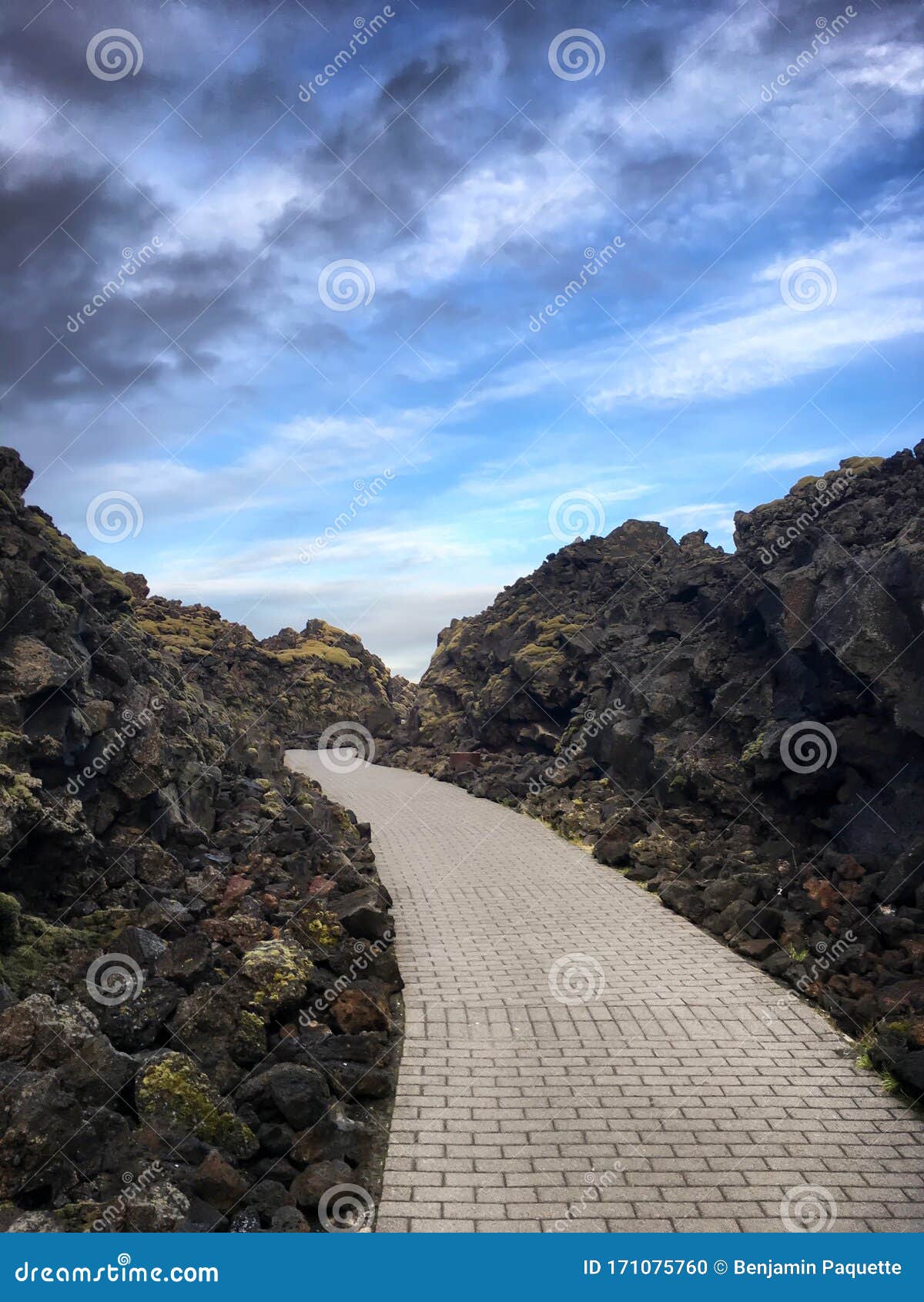 Path Going in between Rocks Stock Photo - Image of canyon, summer ...