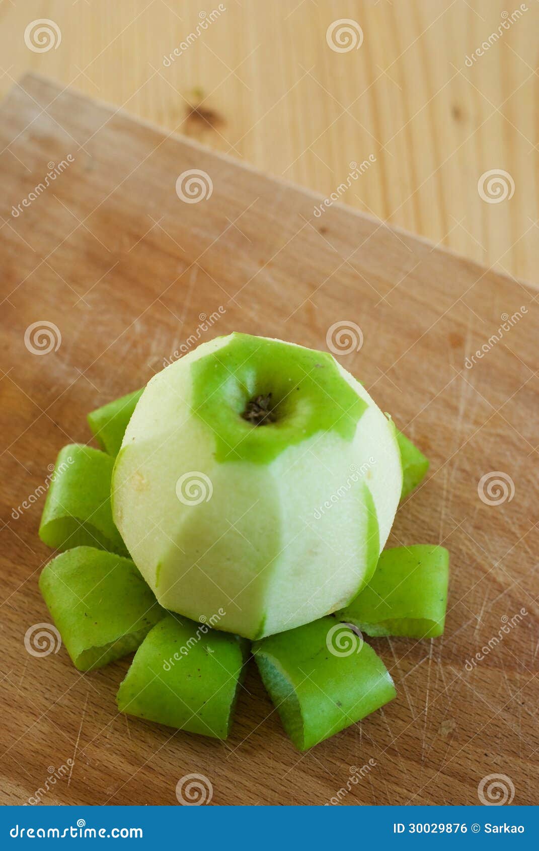 Peeled apple stock photo. Image of health, green, peel - 30029876