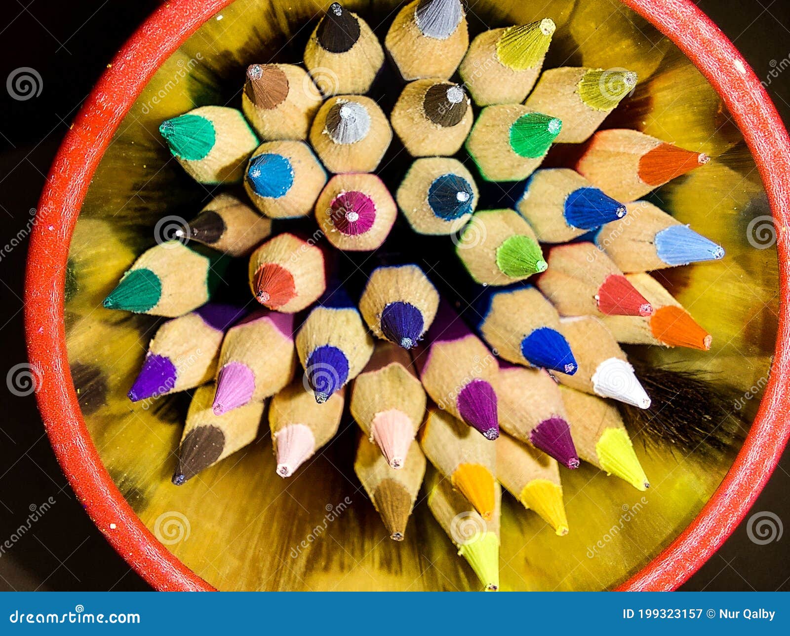 Picture of pencil colour stock image. Image of glass - 199323157