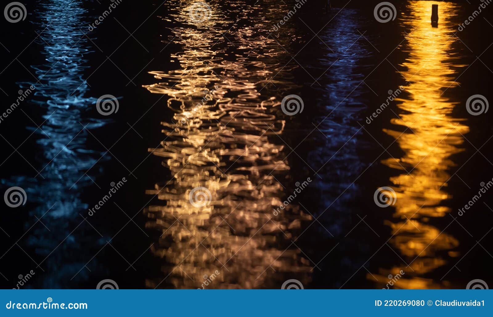Light reflected on water stock photo. Image of dark - 220269080