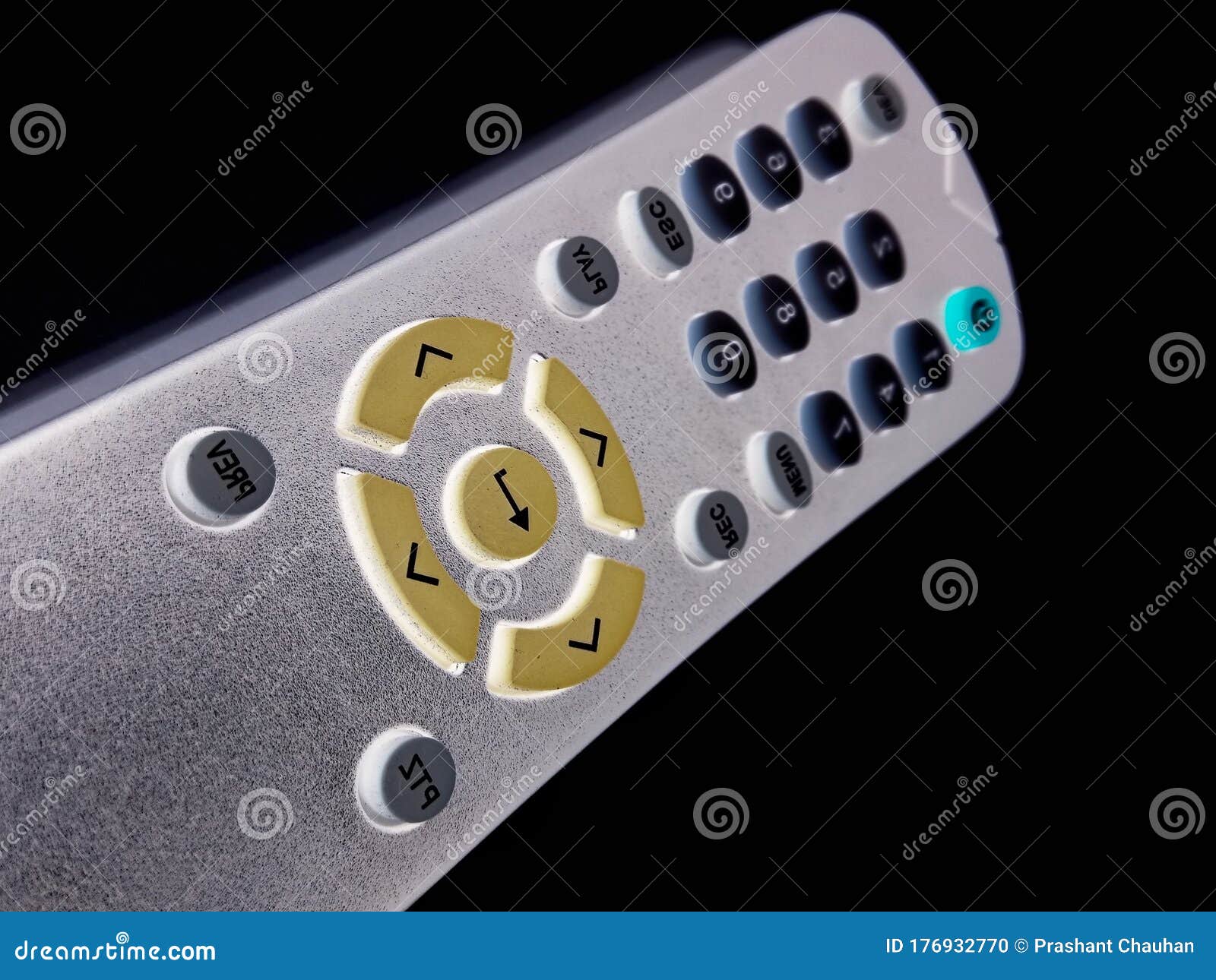 A Picture of Remote with Dark Background Stock Photo - Image of ...