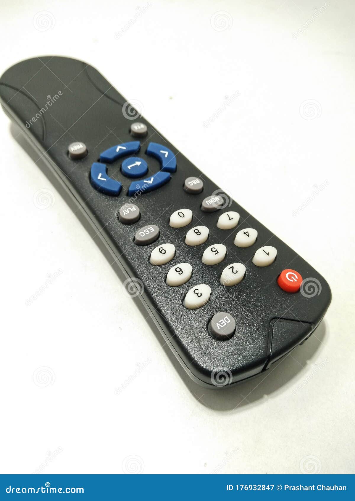 A Picture of Remote with White Background Stock Image - Image of ...