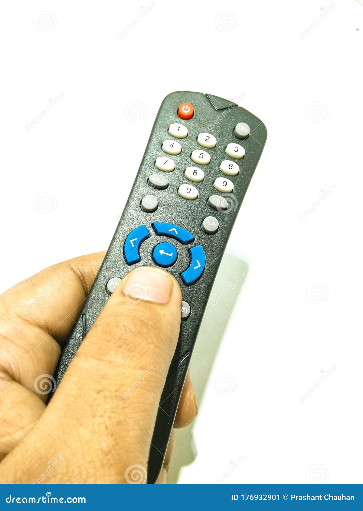 A Picture of Remote with White Background Stock Image - Image of ...