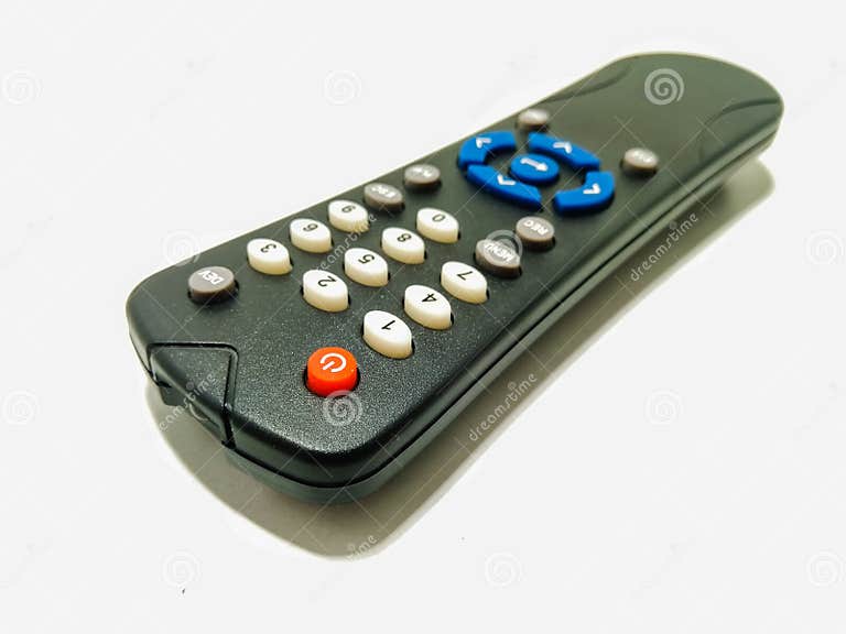 A Picture of Remote with White Background Stock Image - Image of ...