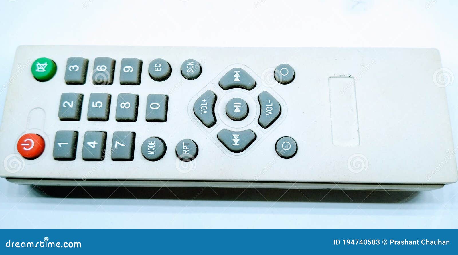 A Picture of Remote with White Background , Stock Image - Image of ...