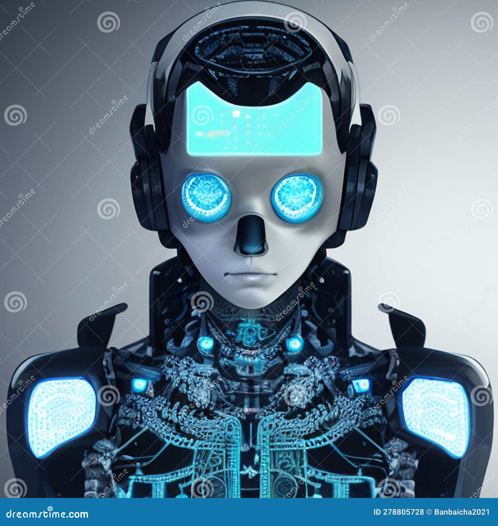 Picture of Robot the Robot Disassembles the Face of a Humanoid Robot ...