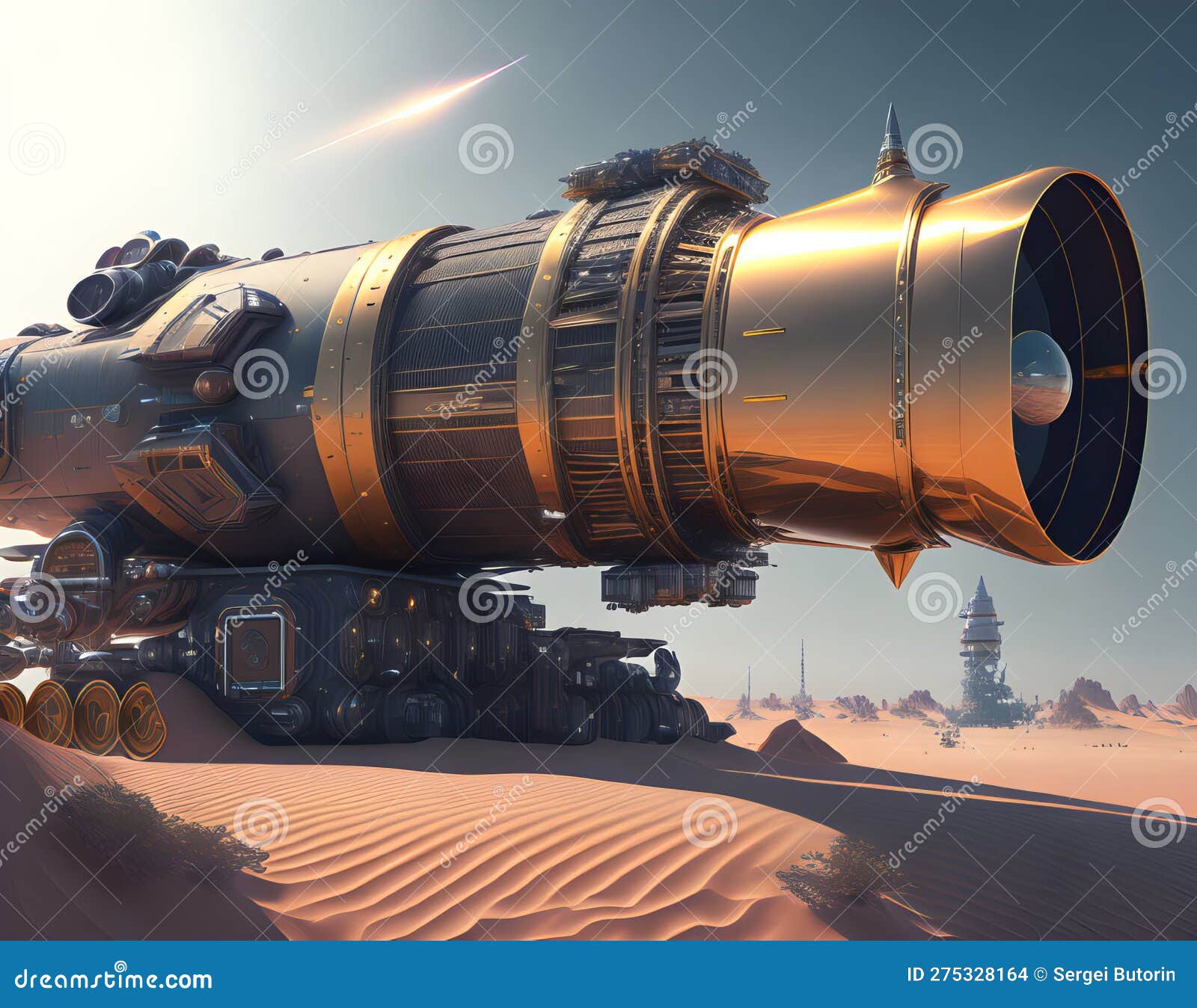 Picture of a Rocket by Greg Rutkowski. AI Stock Illustration ...