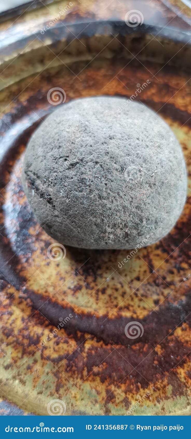 Picture Round Stone on Top of Something Stock Image - Image of stone ...