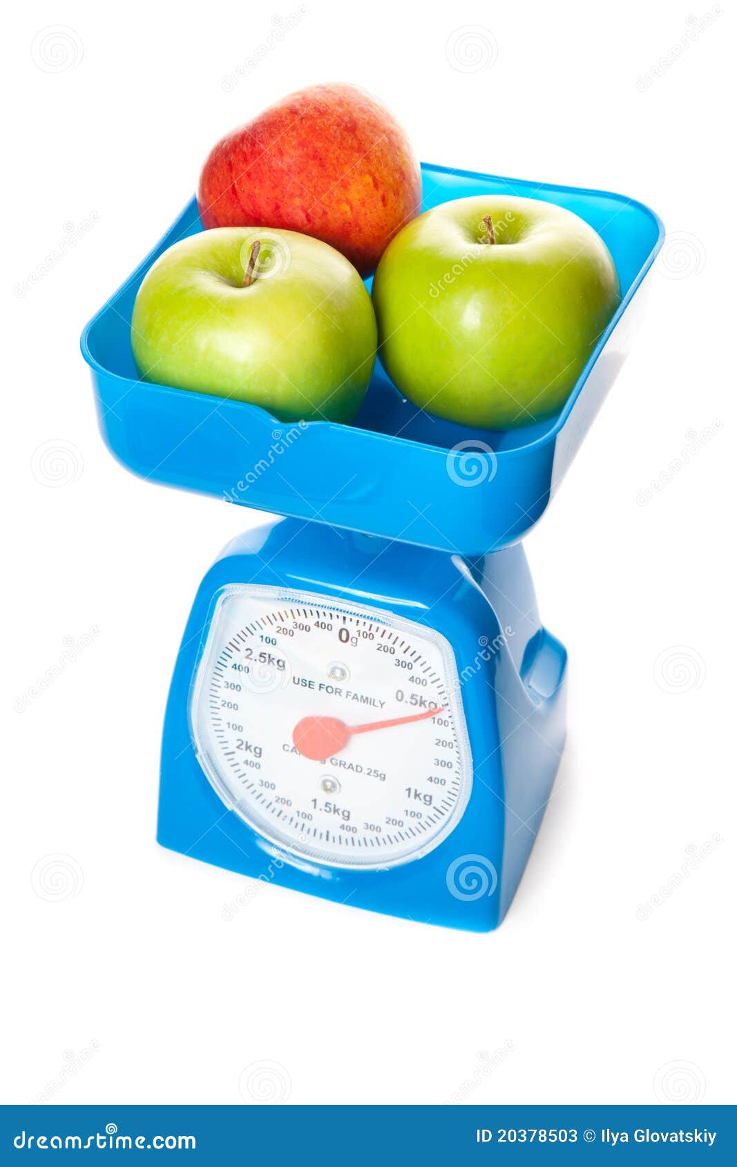 Picture of Scale with Apples Stock Image - Image of dieting, measure ...