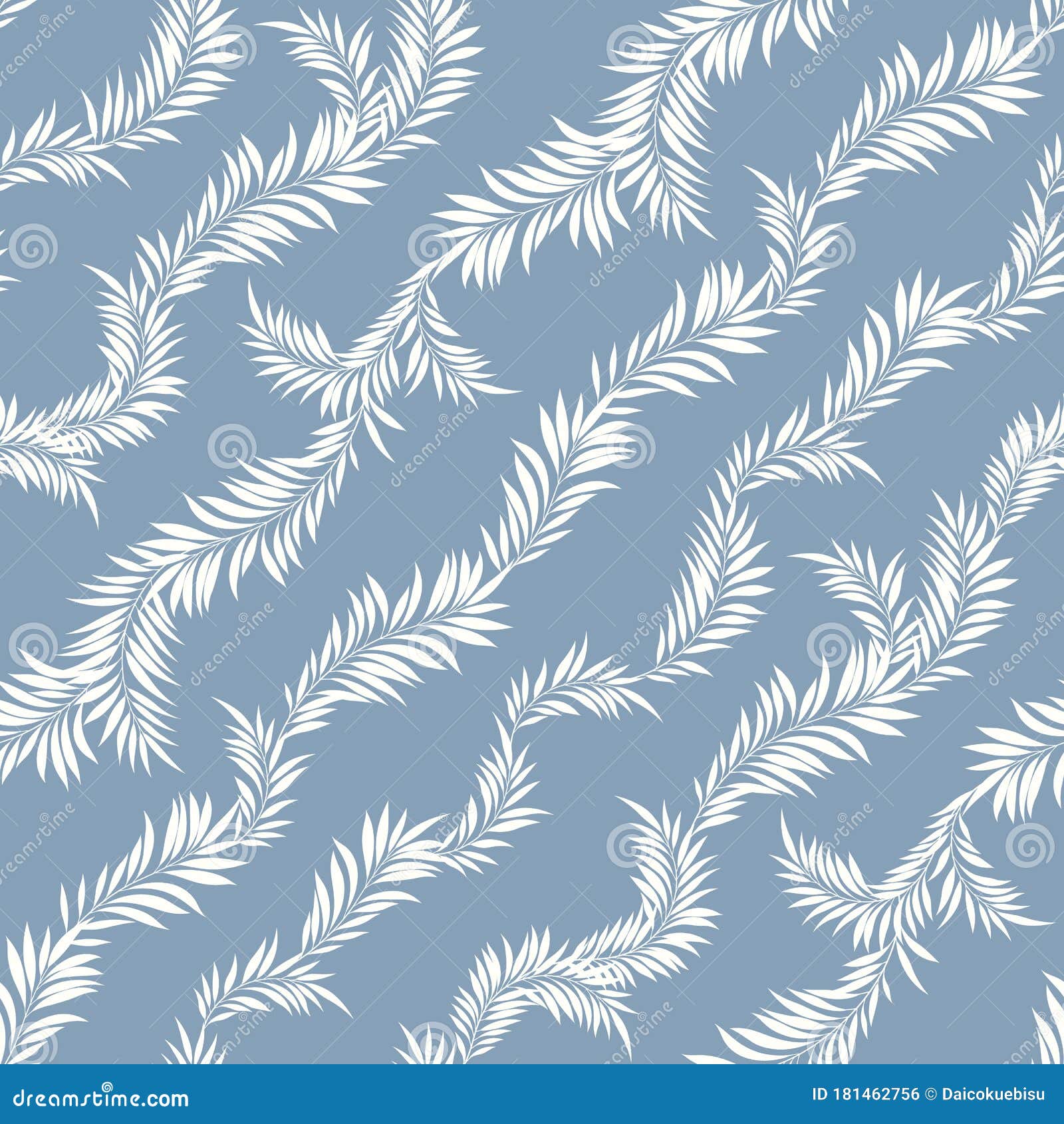 Tropical Plant Seamless Pattern Illustration,I Designed a Tropical Plan ...