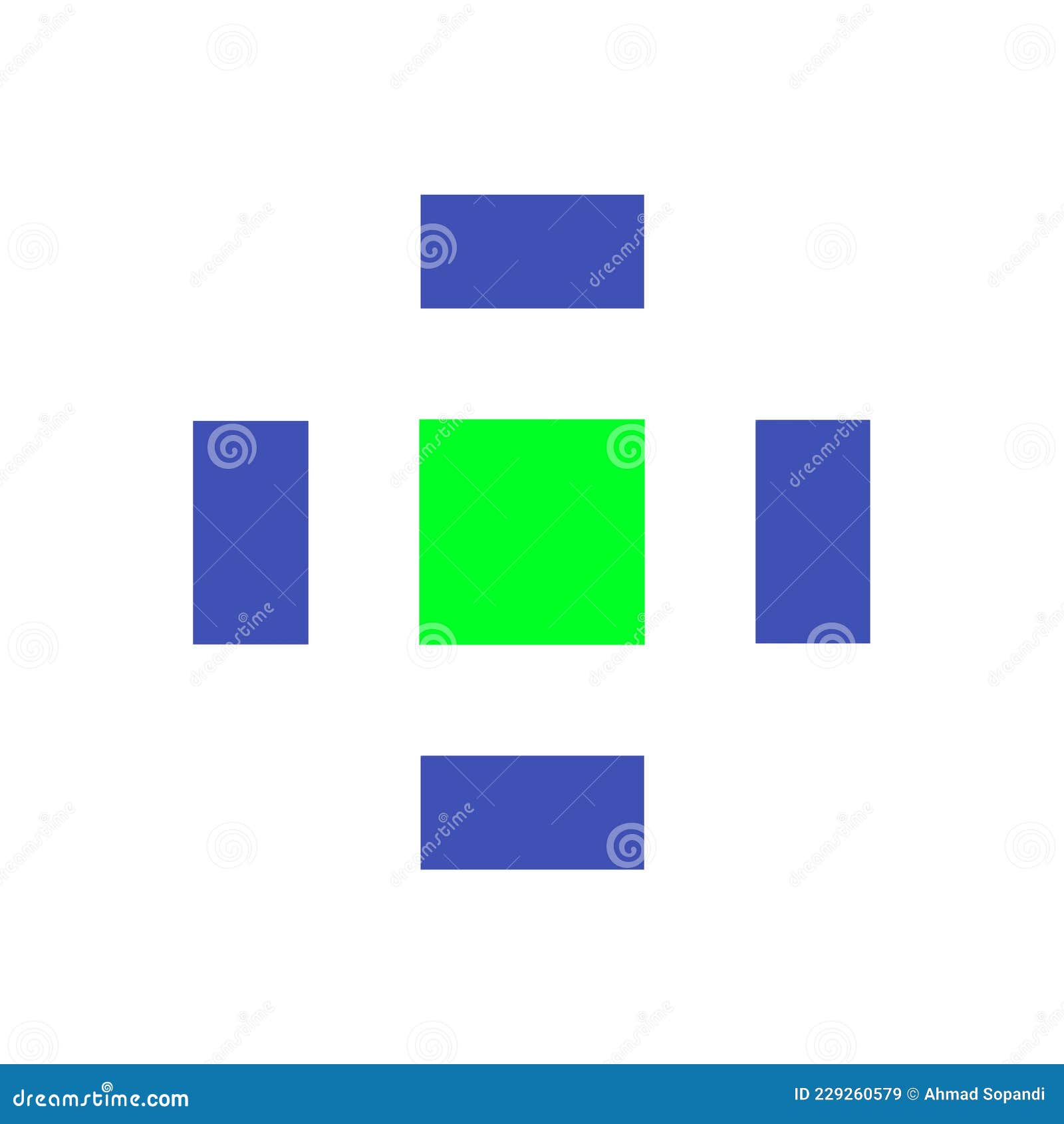 Picture of a Set of Boxes for Logo. Stock Illustration - Illustration ...