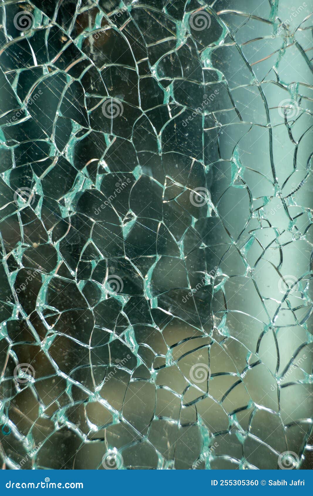 Picture of a Shattered Piece of Glass Stock Photo - Image of concept ...