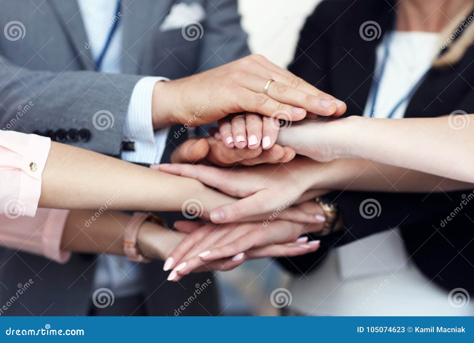 Business People Joining Hands Stock Image - Image of people ...