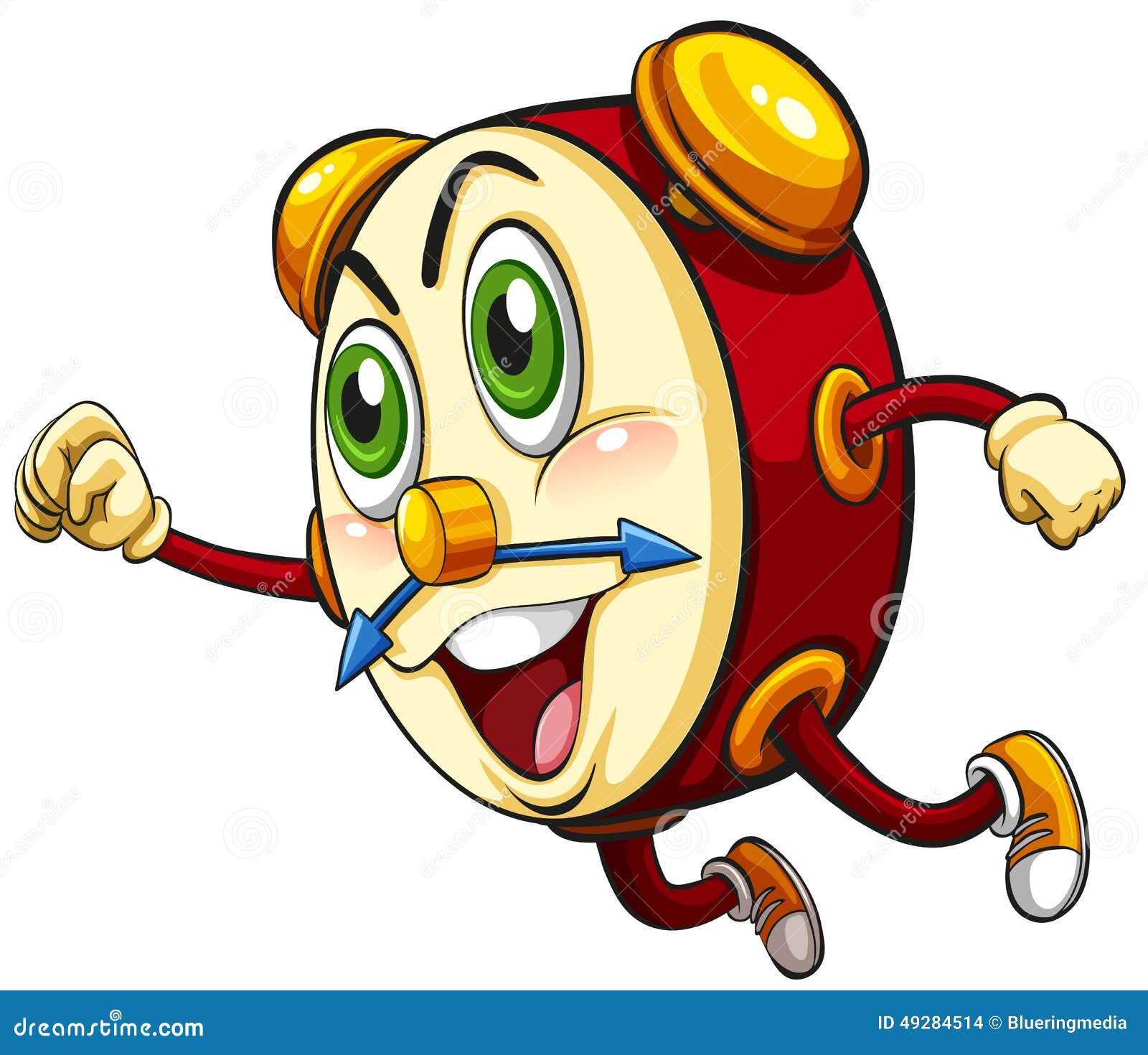 A Picture Showing the Time Flying Stock Vector - Illustration of ...