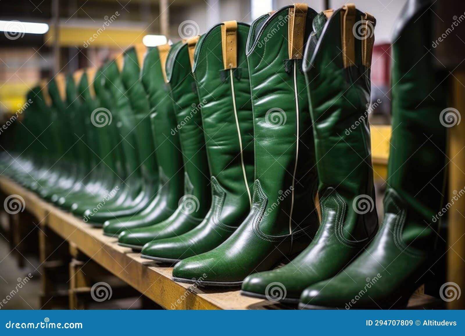 Picture Showing Various Stages of Boot Production Stock Image - Image ...
