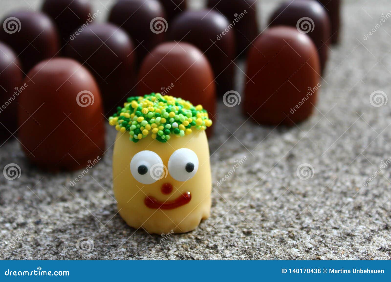Funny Greetings with Sweets Stock Photo - Image of face, parties: 140170438
