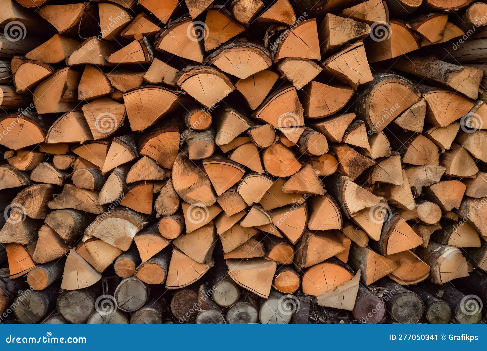 Stack of Wood. Massive Stack of Wood that Fills the Entire Frame. the ...