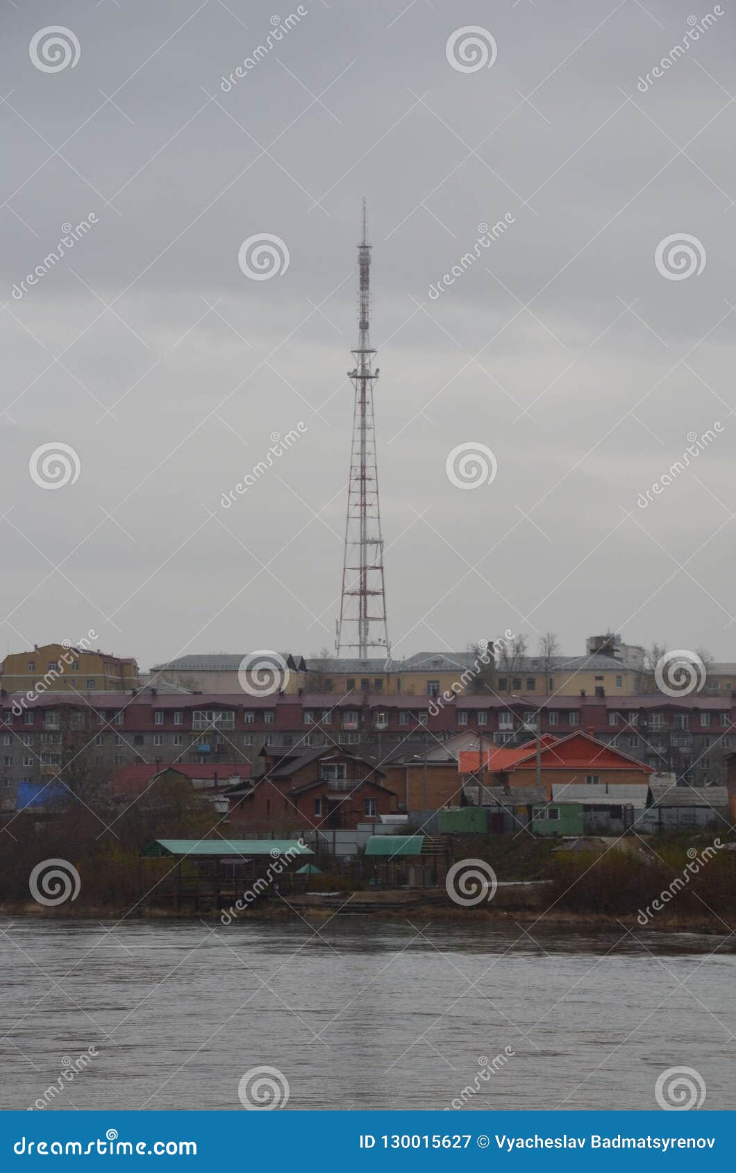 A Television Transmitter Tower Stock Image - Image of antenna, high ...