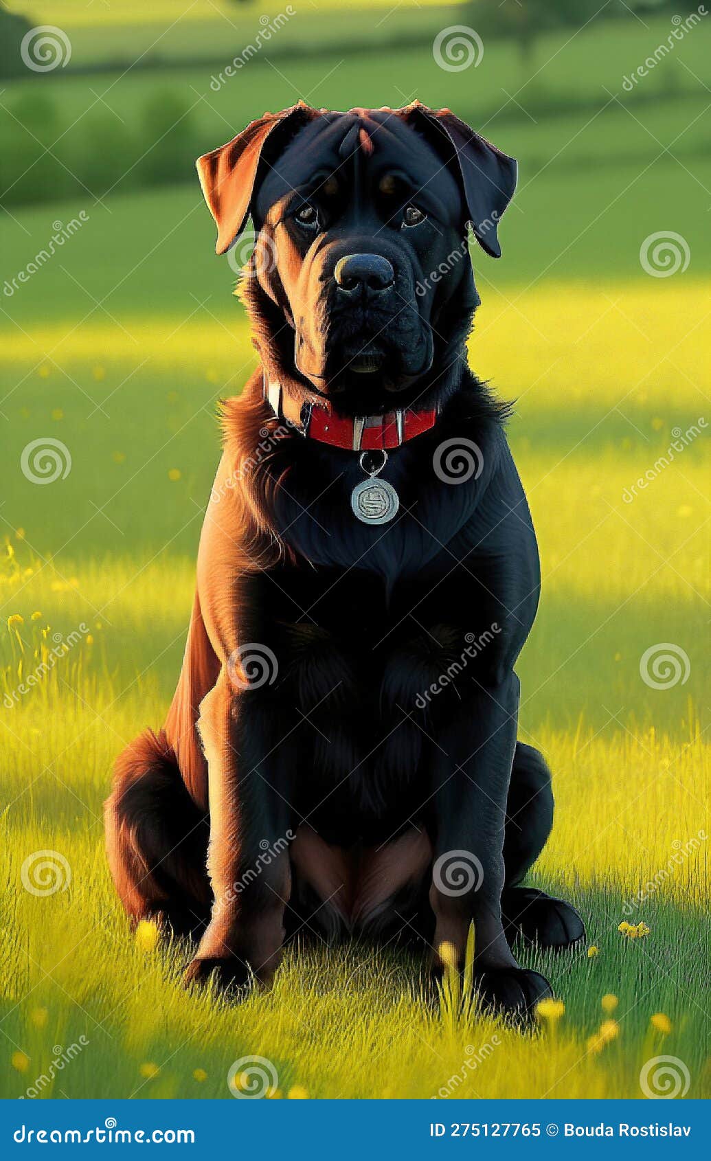 A Picture of a Sitting Belgian Mastiff, Created by Artificial ...
