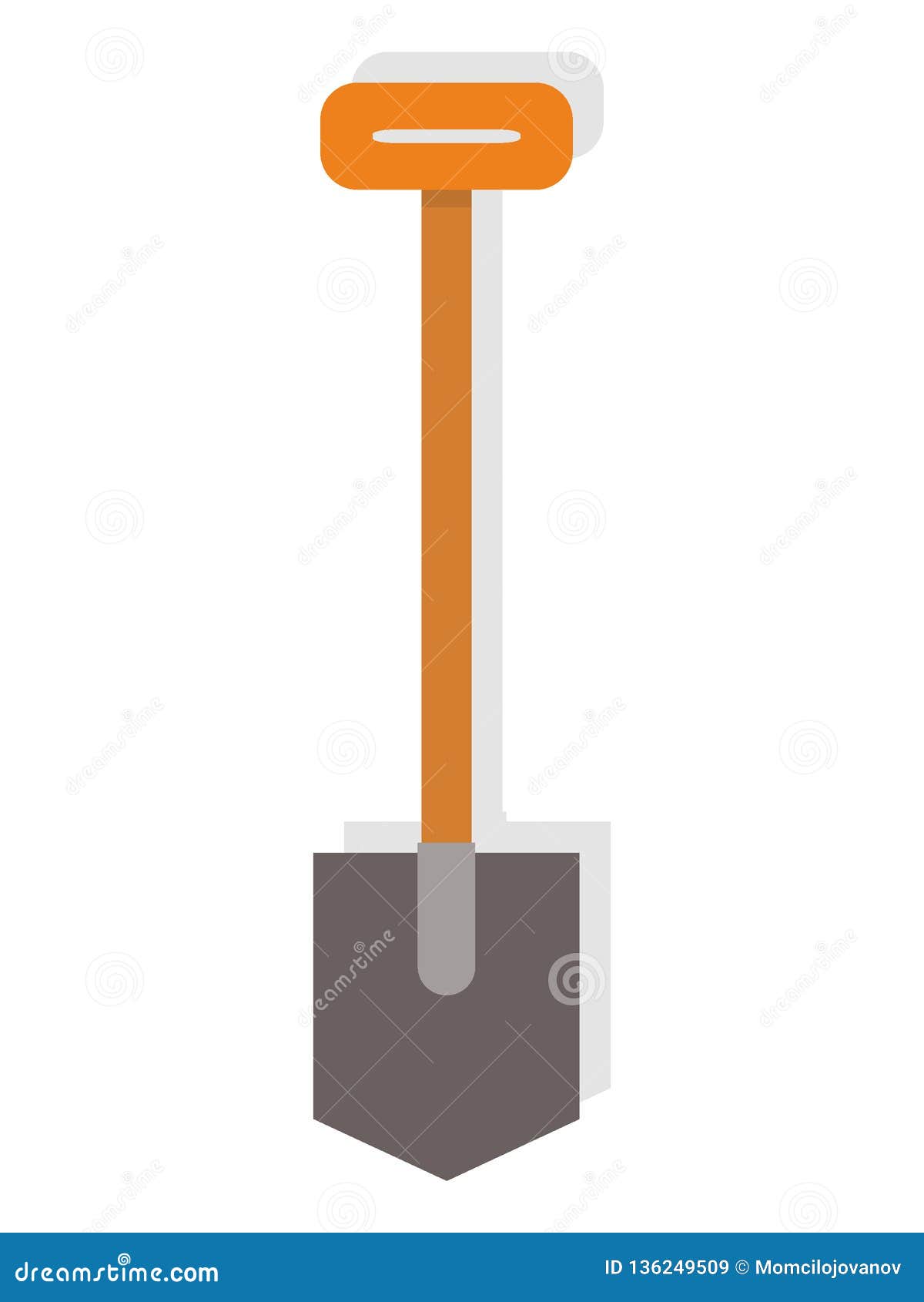 Picture of a spade stock vector. Illustration of flip - 136249509