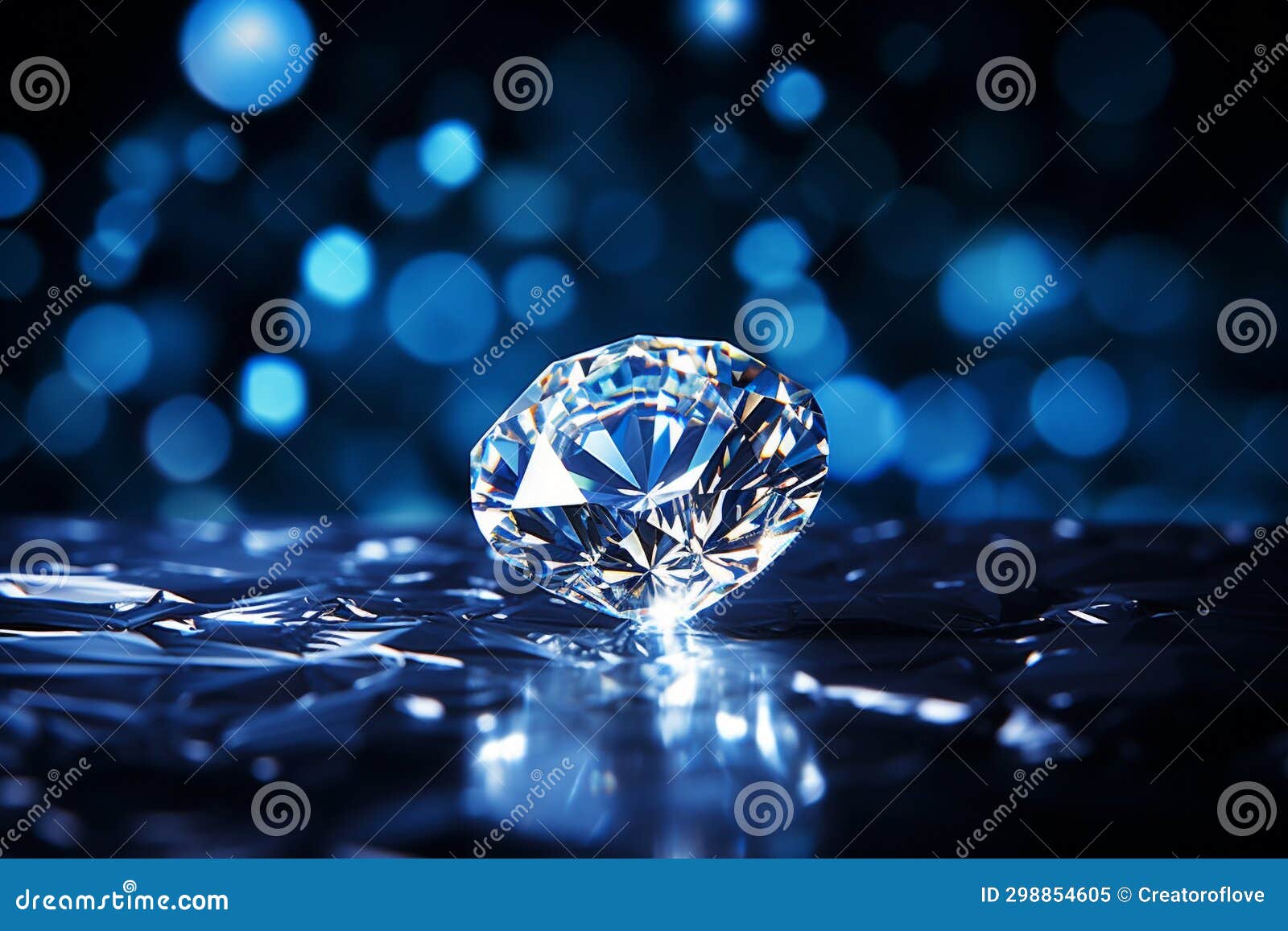 Picture of a Sparkling Large White Diamond Stock Illustration ...