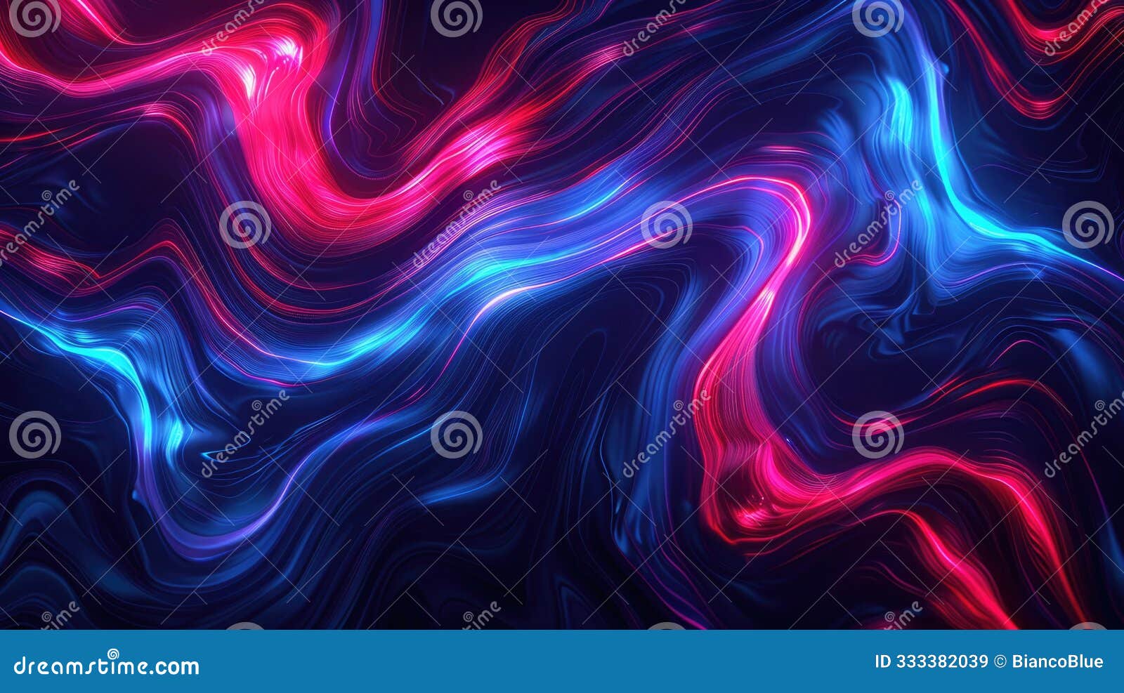 Picture of Abstract Sparkling Red and Blue Line Light Striking in Space ...