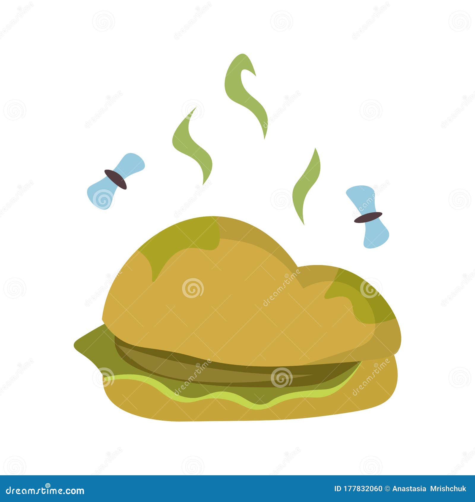 Spoiled Food At Home Concept Icon Vector Illustration | CartoonDealer ...