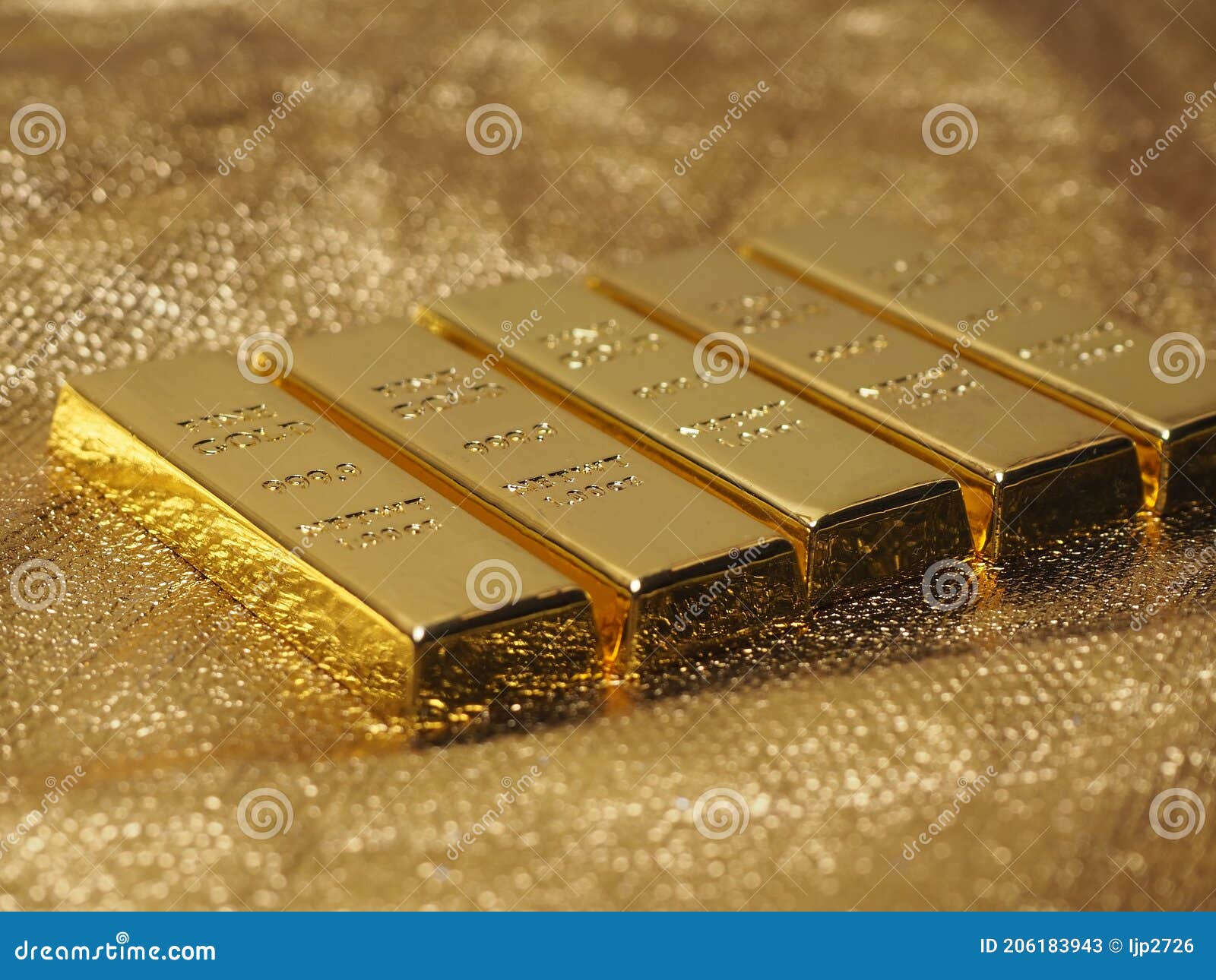 Picture of Stack Pure 999 Gold Bar for Investment Stock Image - Image ...